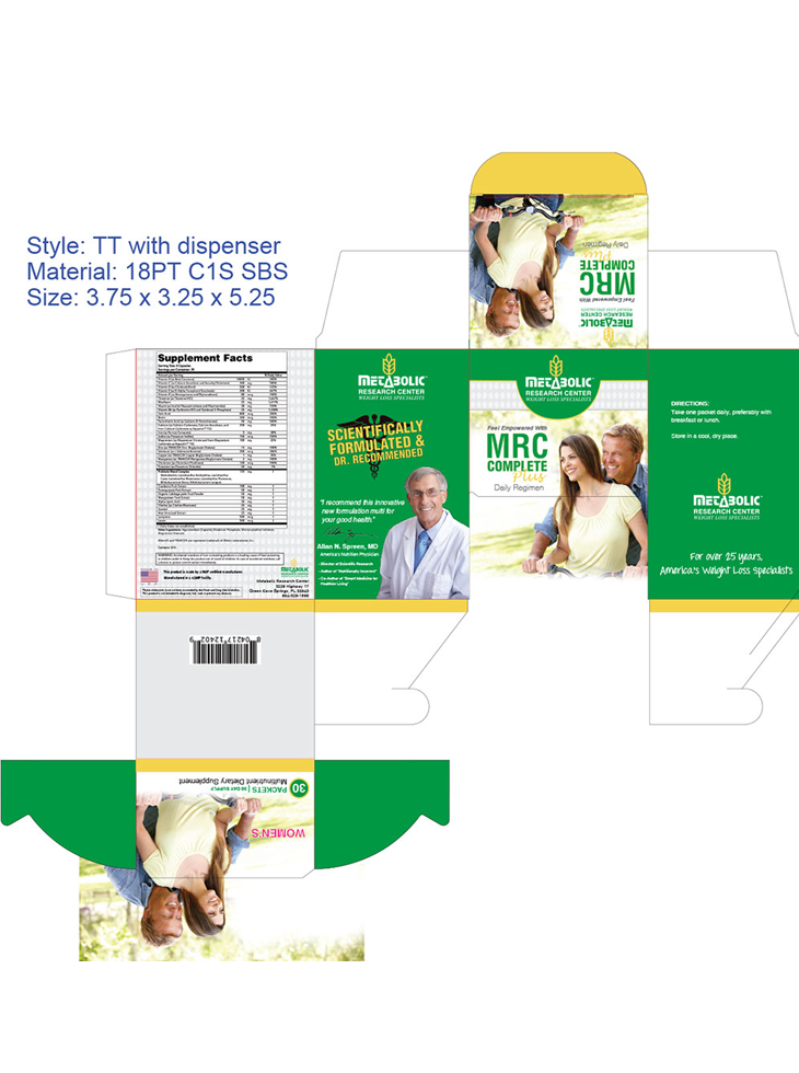 Package Design: Metabolic Research Center - Prahlad Delaney